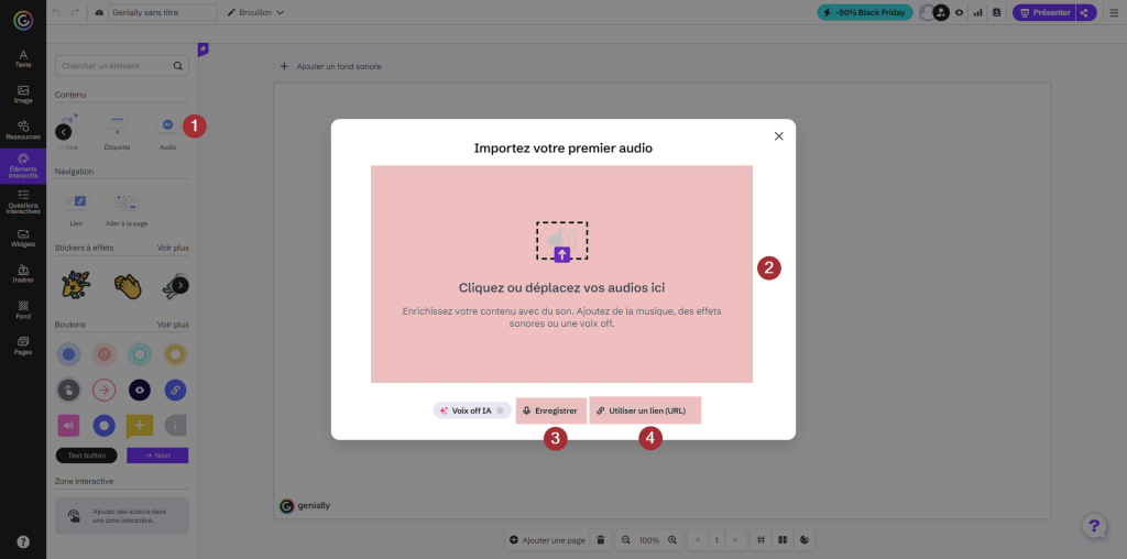 Genially : La zone d’édition – Tutothèque